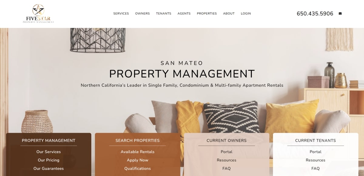 San Mateo Property Managers | Five Star Property Management
